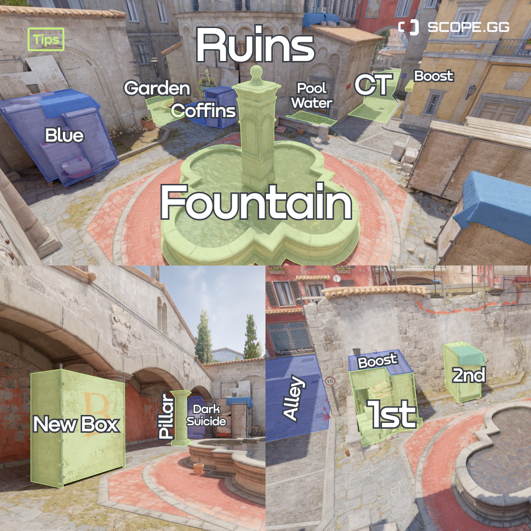 All CS2 Map Callouts - Ancient, Mirage, Anubis, Nuke, Overpass, Vertigo, Inferno & Dust2. Guide ...