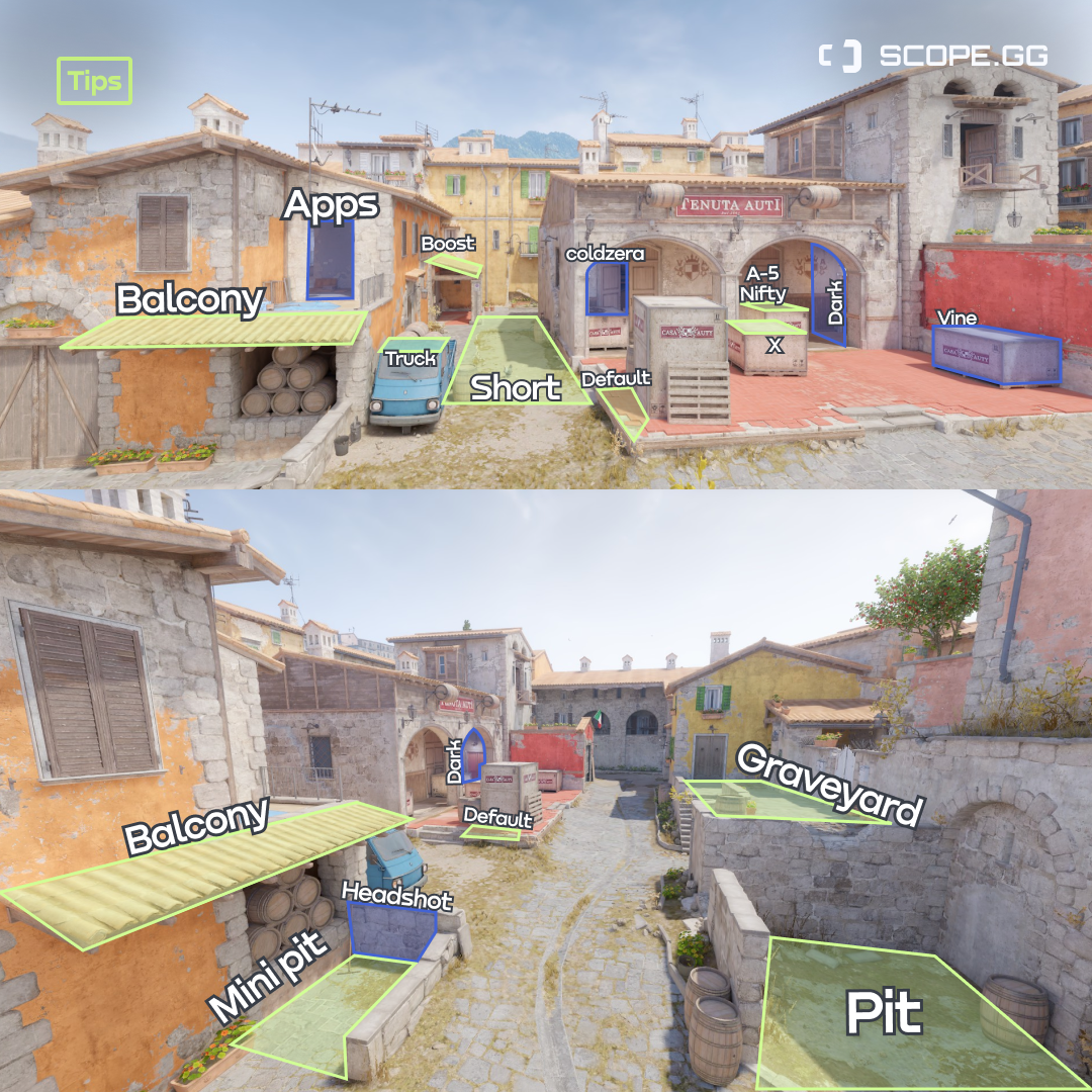 All CS2 Map Callouts - Ancient, Mirage, Anubis, Nuke, Overpass, Vertigo ...