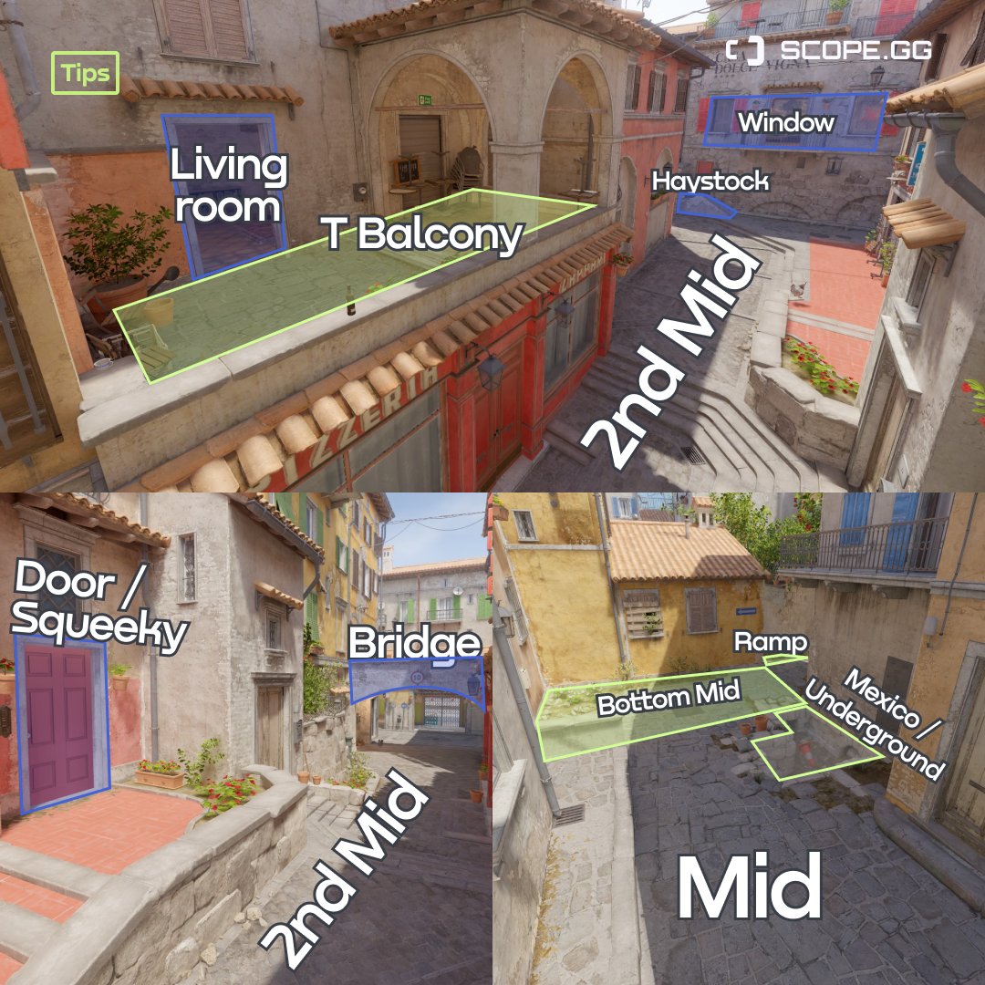 All CS2 Map Callouts - Ancient, Mirage, Anubis, Nuke, Overpass, Vertigo ...