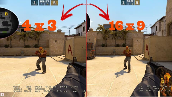 How to play CS:GO in 4:3 or 16:9 resolution? Guide by SCOPE.GG